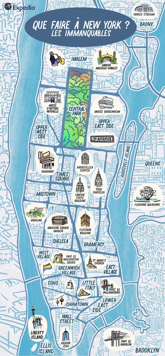 New York State Attractions Map New York State Attractions Map